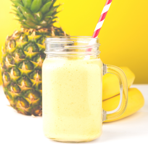 The BEST Disney-Inspired Pineapple Dole Whip Protein Shake