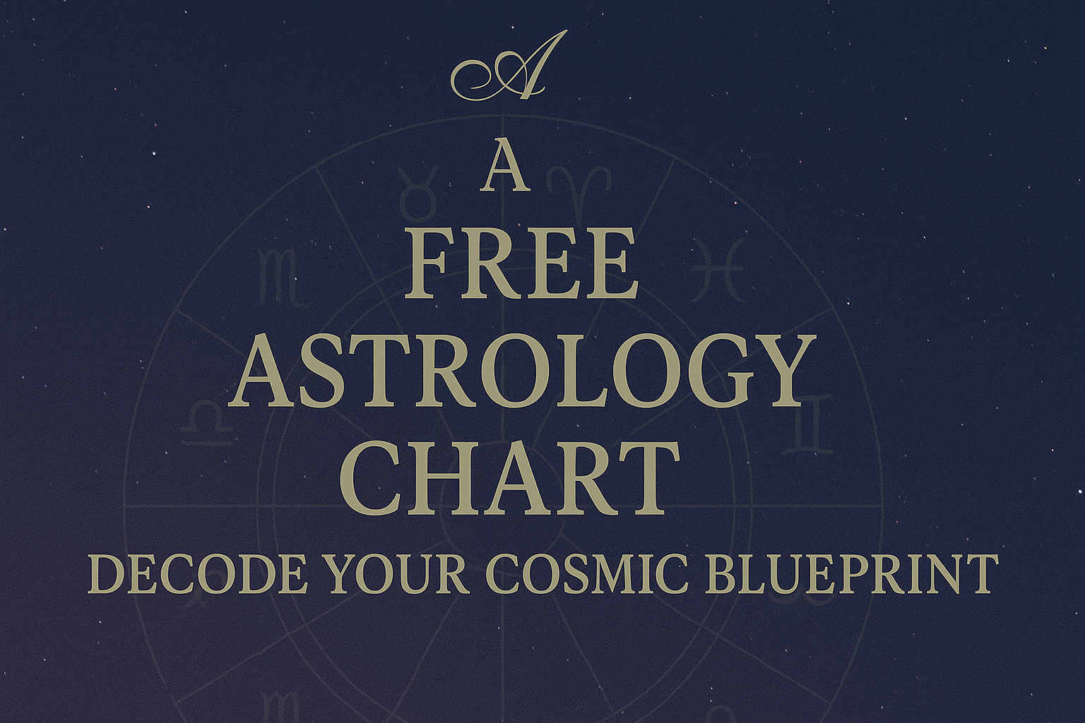 Free Astrology Chart, Unlock Your Cosmic Blueprint Instantly - Andie ...